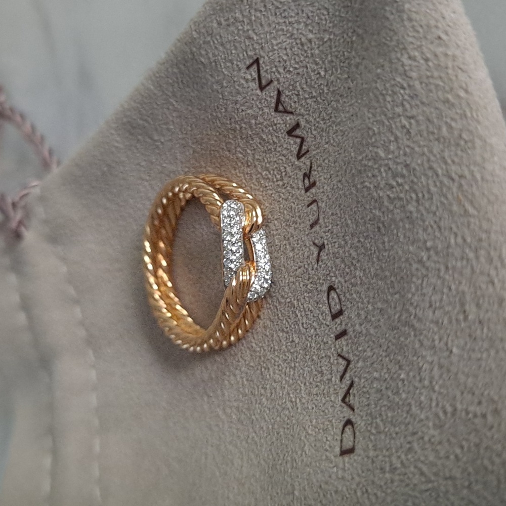 Authentic David Yurman Rose Gold And Diamond Petite P… - Gem